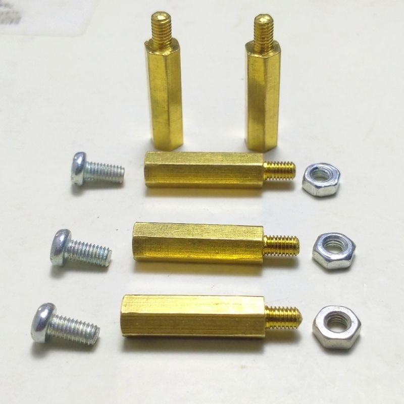 Jual baut spicer pcb m3x23mm bahan kuningan hexagonal column | Shopee ...