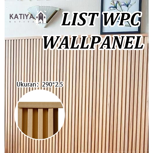 Jual [2,9 meter] Garis sudut berbentuk L panel dinding WPC / trim panel ...