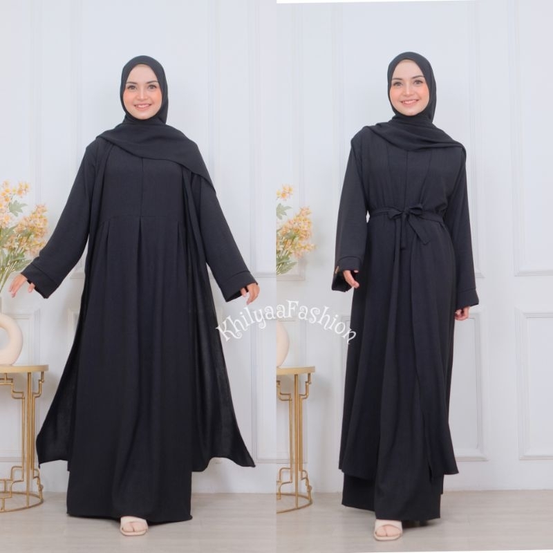 Jual KhilyaaQueen-GAMIS ABAYA MEDINA (BONUS HIJAB PASHMINA) OUTER ...