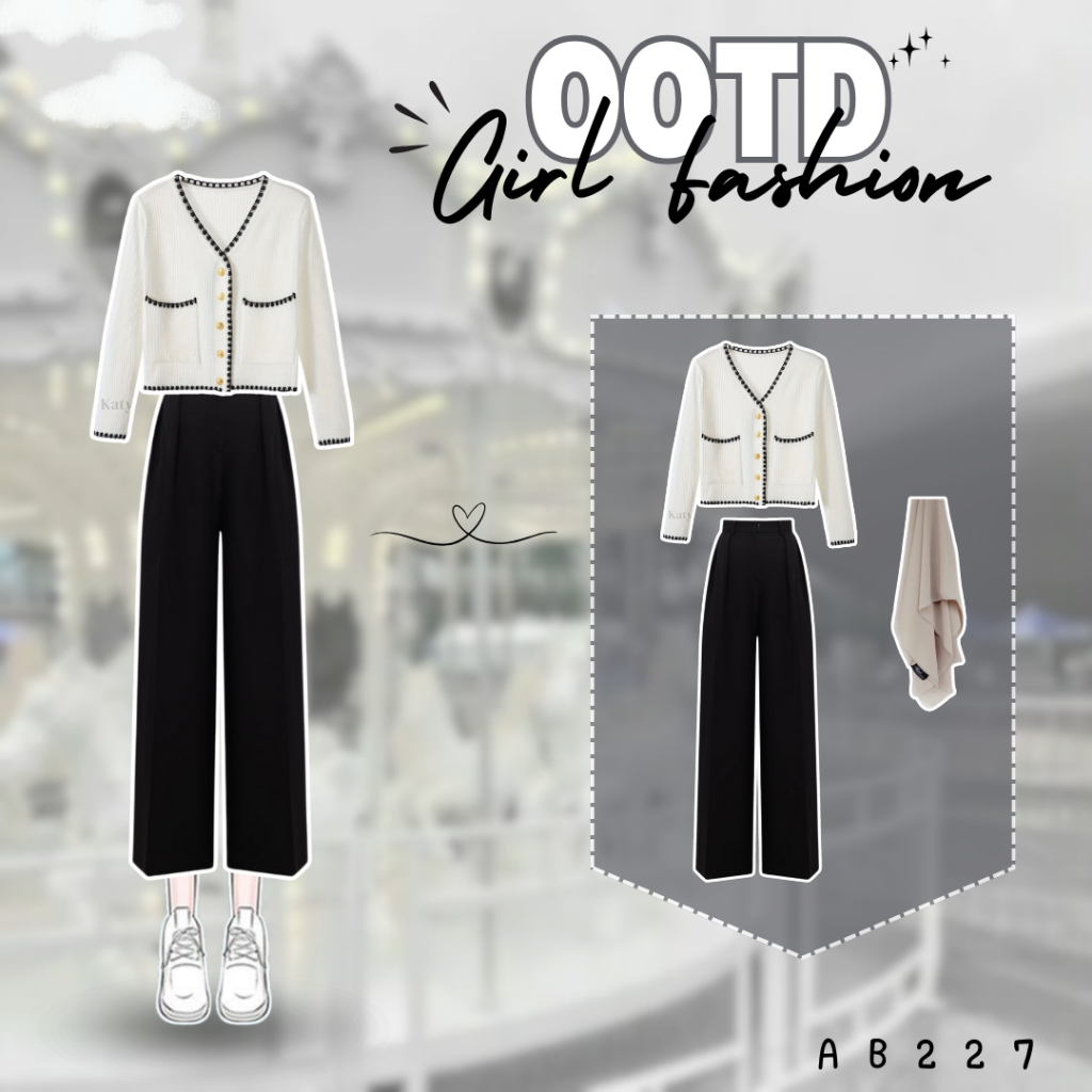 Jual 3 In 1 Set AB227 - DAZZELCHIC One set korean style one set hijab ...