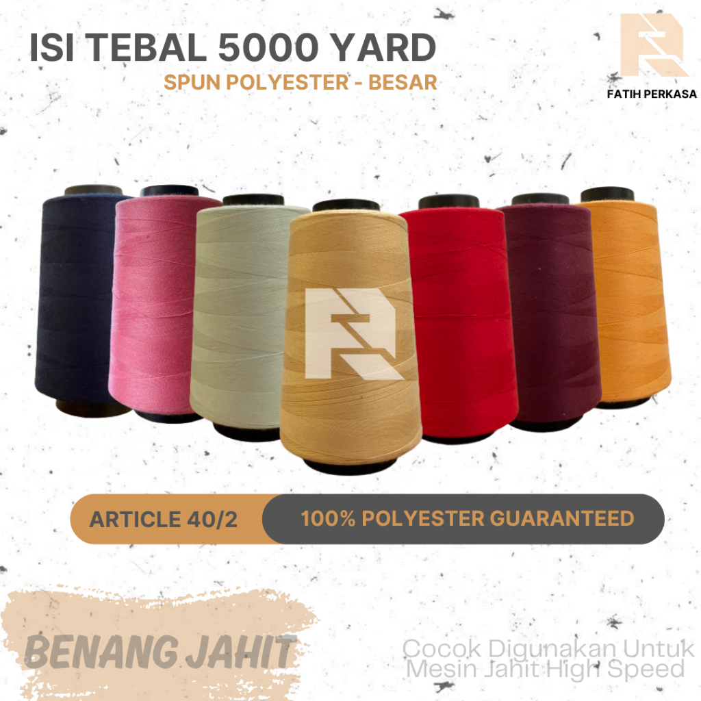 Jual Benang Jahit Grade A // Benang Jahit 40/2 Spun Polyester Original ...