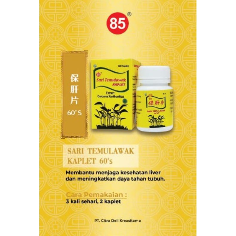 Jual 保肝片 SARI TEMULAWAK KAPLET 60'S & 200'S BAO GAN PIAN EXTRACT ...