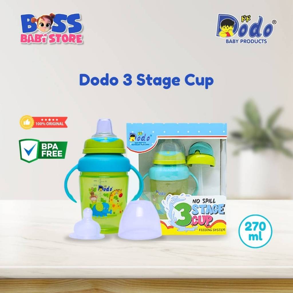 Jual BABY BOSS - Botol Training Cup 3 Stage Cup Dodo (270 ml) | Shopee ...