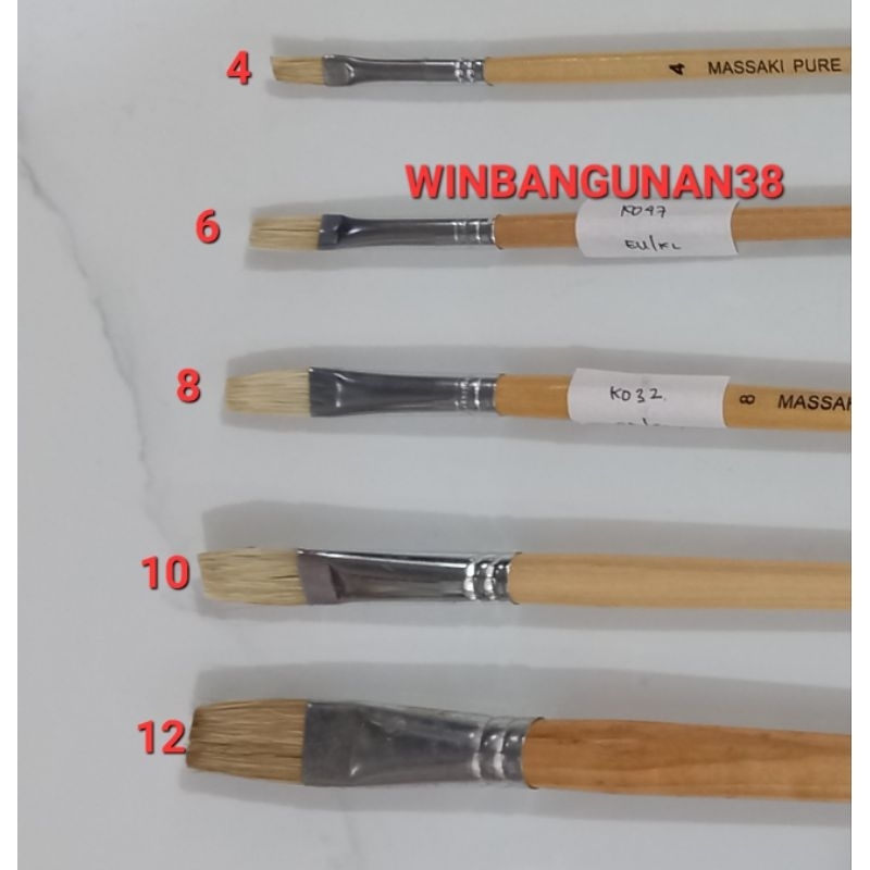 Jual KUAS LUKIS/KUAS LUKIS CAT MIYAK NO 4 6 8 10 12 | Shopee Indonesia