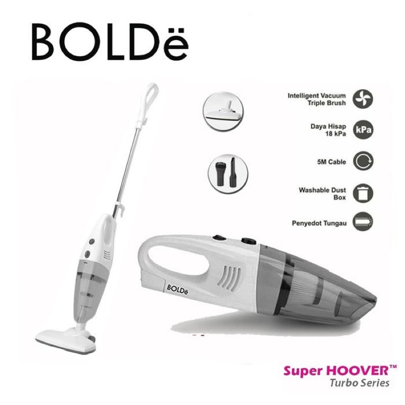 Jual Bolde Super Hoover Turbo Hand Vacum Cyclone Power / Pembersih Debu ...