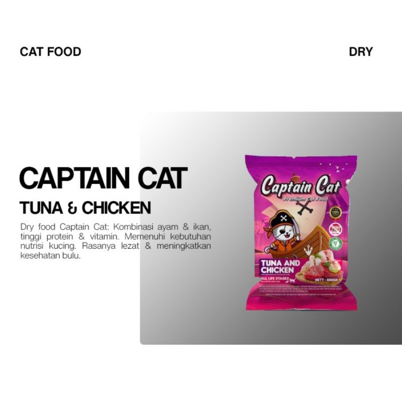 Jual CAPTAIN CAT DRY PREMIUM KEMASAN STANDING POUCH 800G | Shopee Indonesia