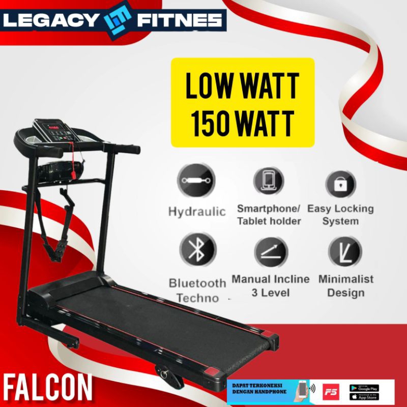 Jual Treadmill Elektrik Low Watt Legacy Falcon Hemat Listrik Alat ...