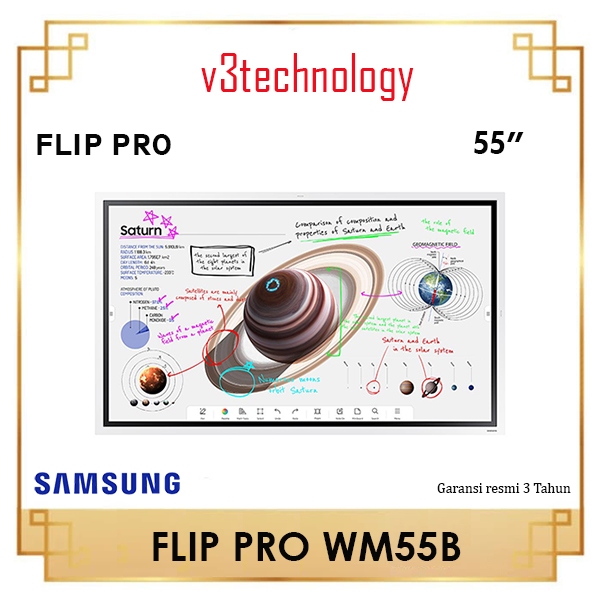 Jual SAMSUNG Flip Pro WM55B 55" - Samsung Interactive Display Flip Pro ...
