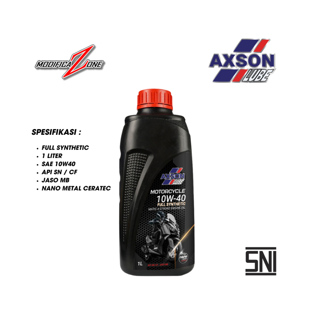 Jual Oli Axson ScootR 10W40 Full Synthetic Oil 1 liter | Shopee Indonesia