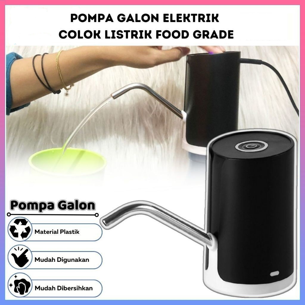 Jual Pompa Galon Elektrik Q2 LED Colok Listrik / Dispenser Air Minum ...