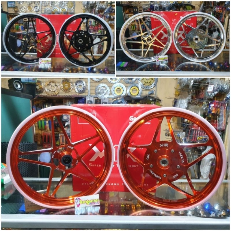 Jual Velg X1R Bintang Honda Vario 125 150 PCX 150 CBU Ring 14 CNC Alloy ...