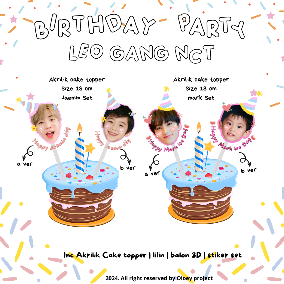 Jual Topper birthday cake kpop NCT BTS SVT SKZ | Shopee Indonesia