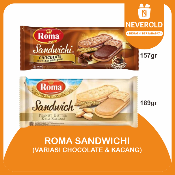 Jual BISKUIT ROMA SANDWICH ALL VARIANT | Shopee Indonesia