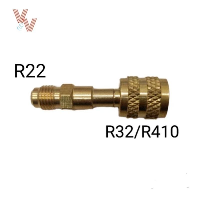Jual sambungan/napple/connector/adapter selang R22 to R32/R410 | Shopee ...