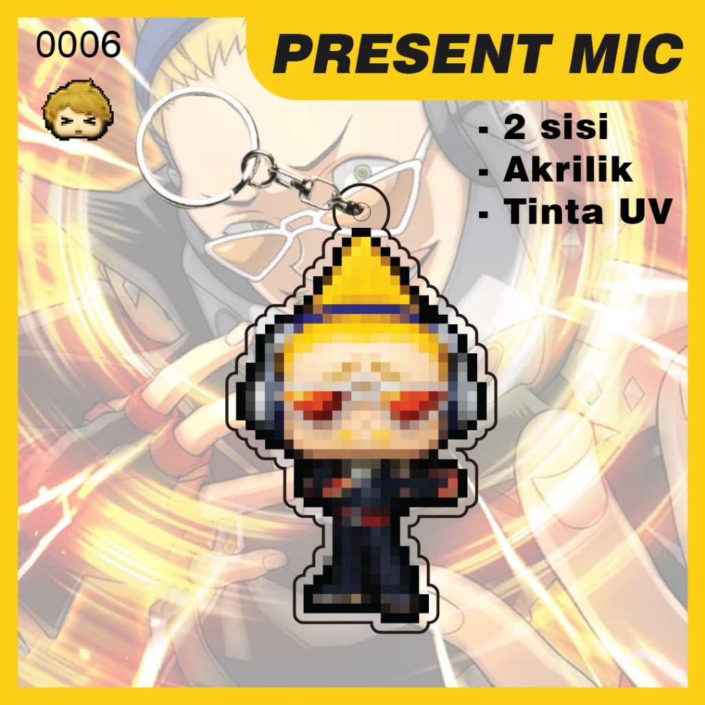Jual Gantungan Kunci Akrilik, Keychain Pixel Animation My Hero Academia ...