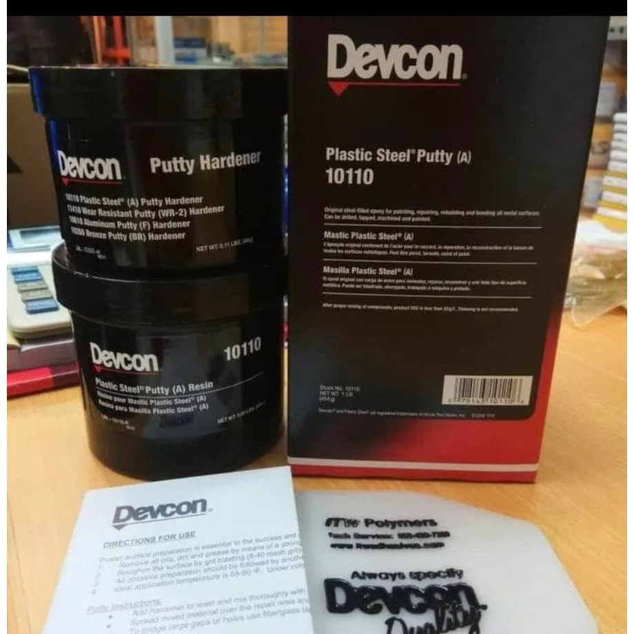 Jual DEVCON A Epoxy Plastik Steel Type 10110 (454 Gr) | Shopee Indonesia