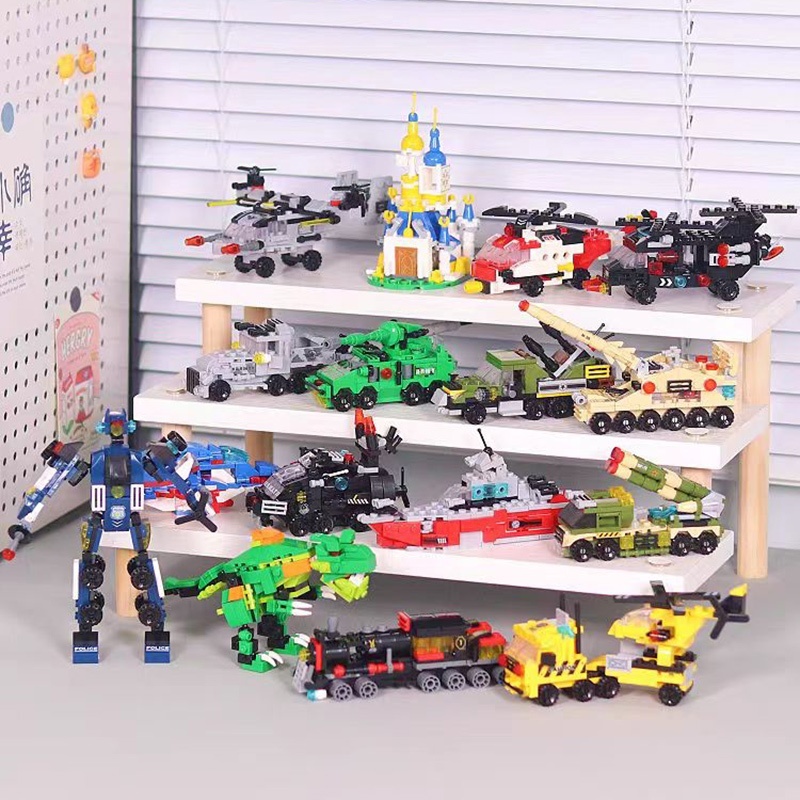 Jual LELE Bricks 6in1 Mainan Balok Susun Anak Mainan Edukasi DIY 3D ...