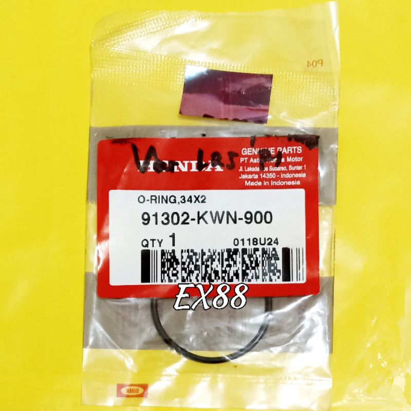 Jual KARET SEAL SIL ORING WATER PUMP LUAR BULAT / POMPA RADIATOR WATERPUMP VARIO 125 150 / PCX ...