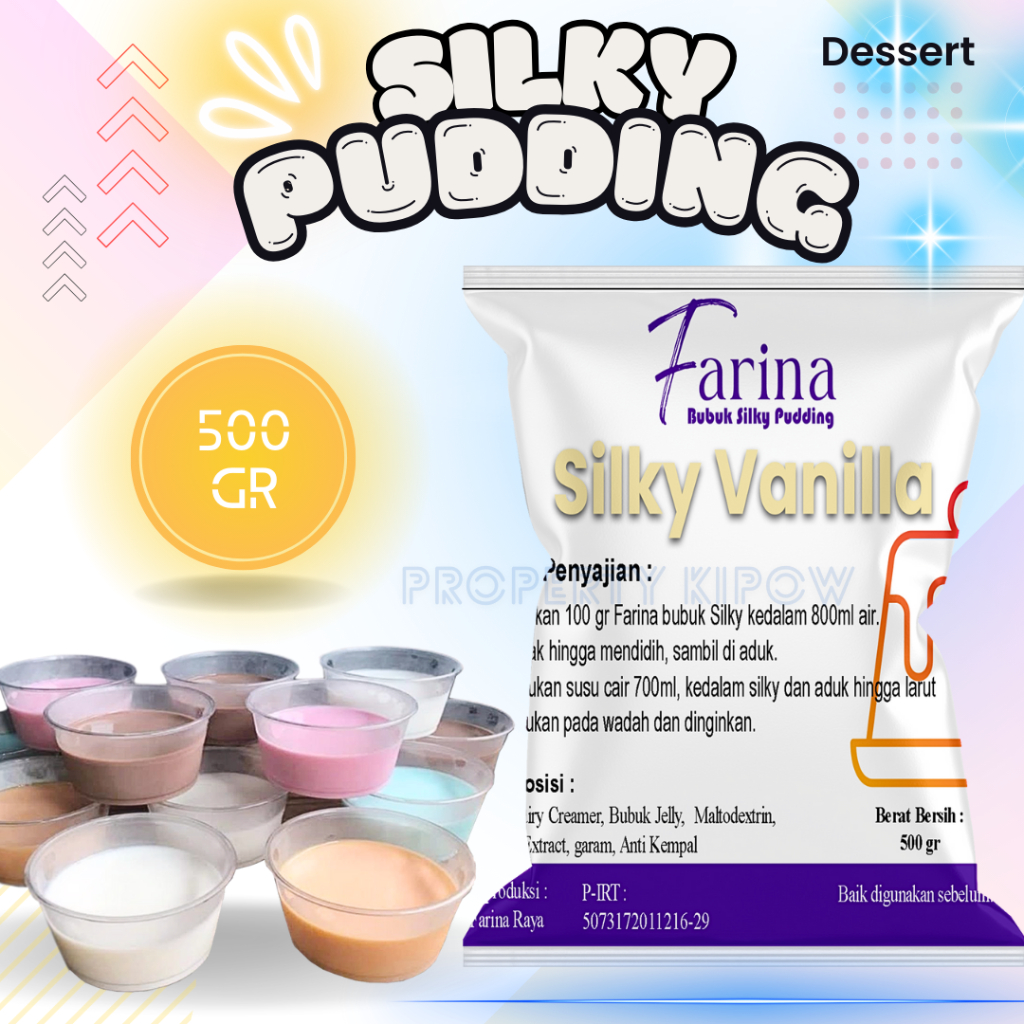 Jual Silky Pudding Vanilla 500gr - Silky Puding Sedot Rasa Vanila Pudot ...