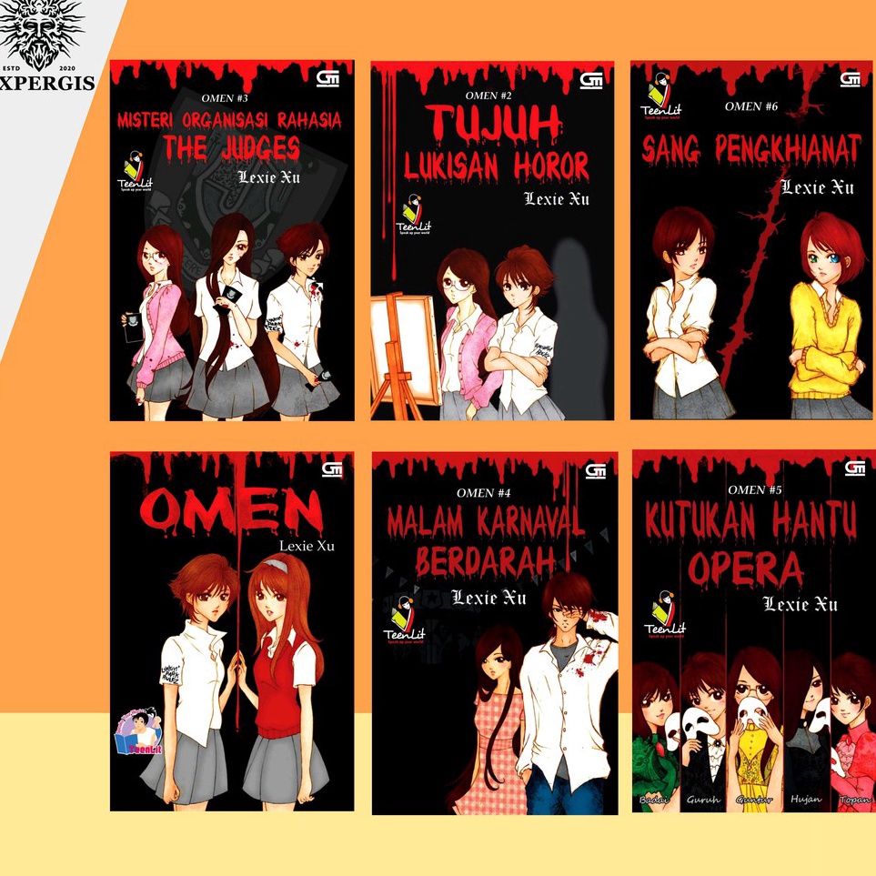 Jual KODE U27A Indo Buku Novel Horror Misteri Teenlit OMEN SERIES Seri ...