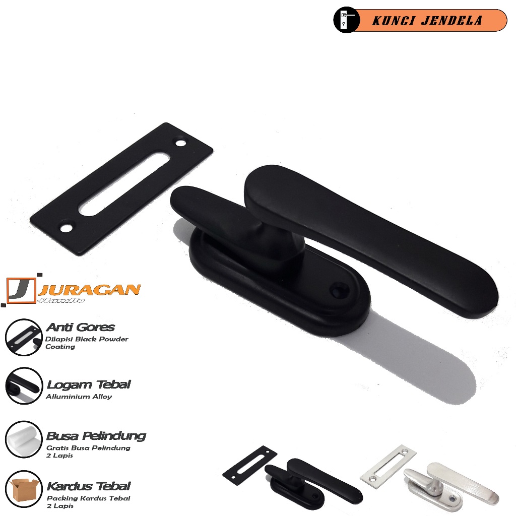 Jual Rambuncis Kunci Jendela BESAR Hitam Powder Coating - Slot Jendela ... Jual Rambuncis Kunci Jendela BESAR Hitam Powder Coating - Slot Jendela ...