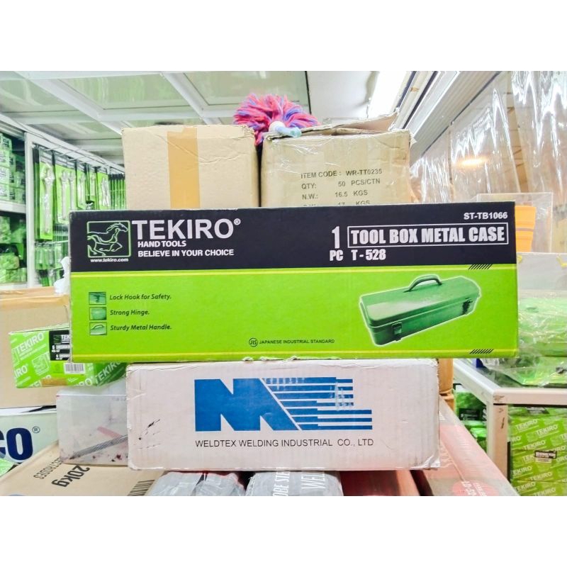 Jual TEKIRO TOOL BOX BESI SEDANG T528 UKURAN (410X150X125MM) | Shopee ...