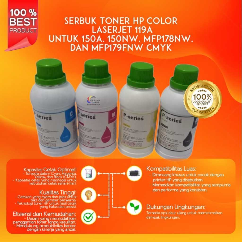 Jual Serbuk Toner HP Color Laserjet 119A 150a 150nw MFP178nw MFP179fnw ...