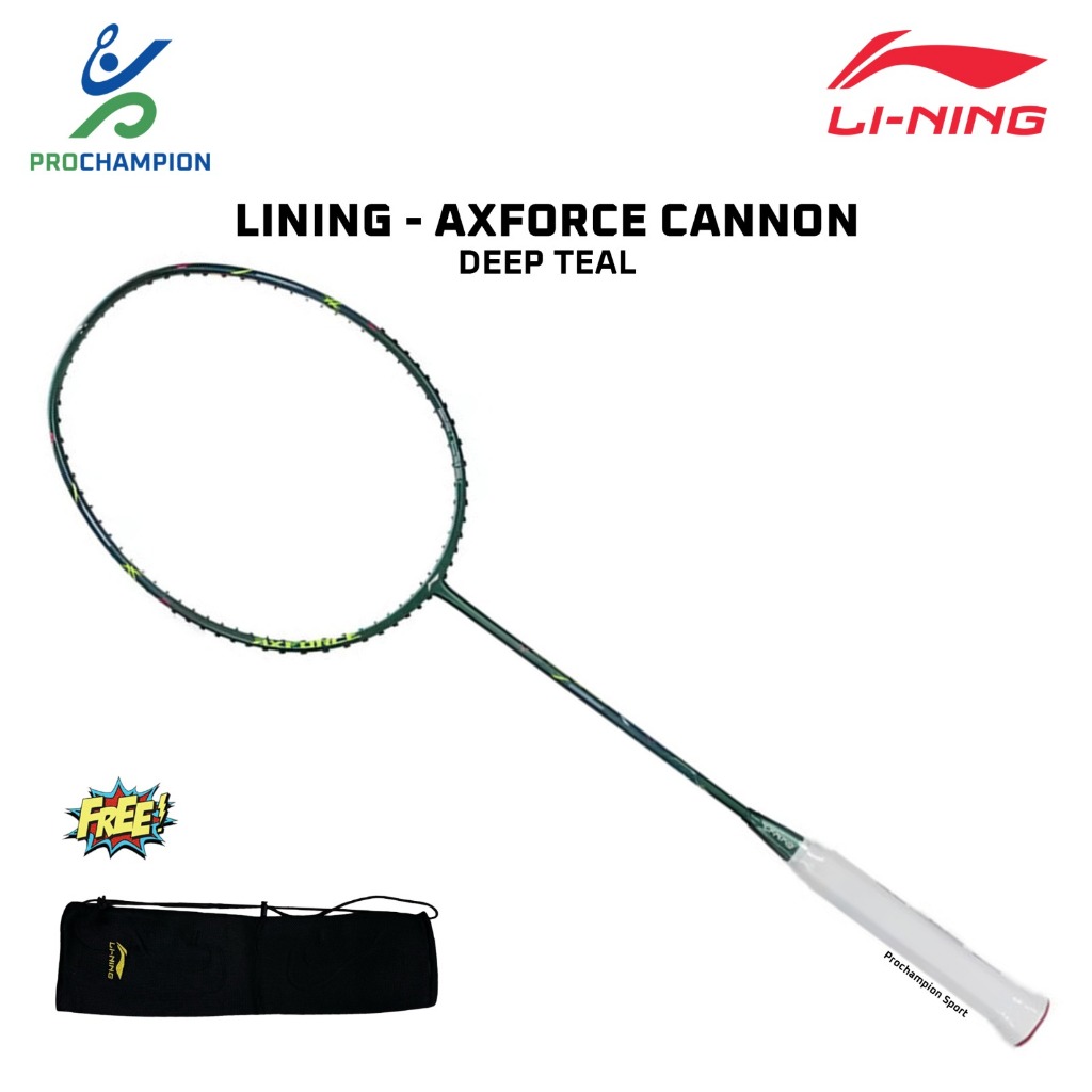 Jual New ! Raket Badminton Lining Li-Ning Axforce Cannon Deep Teal ...