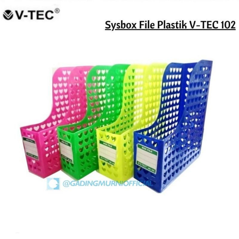 Jual Vtec Box File Folio Plastik Type 102 101 - Box Penyimpanan Berkas ...