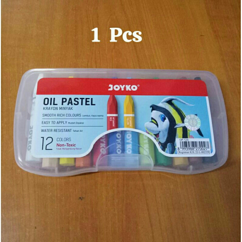 Jual Joyko Krayon Minyak 12 Warna / Crayon 12 Colors Oil Pastels OP-12S ...