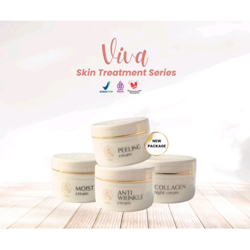 Jual VIVA SKIN TREATMENT CREAM ANTI WRINKLE // COLLAGEN NIGHT CREAM ...