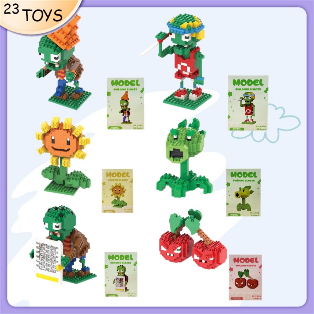 Jual Mainan Balok Nano Block Plants vs. Zombies Seri Balok Bangunan ...
