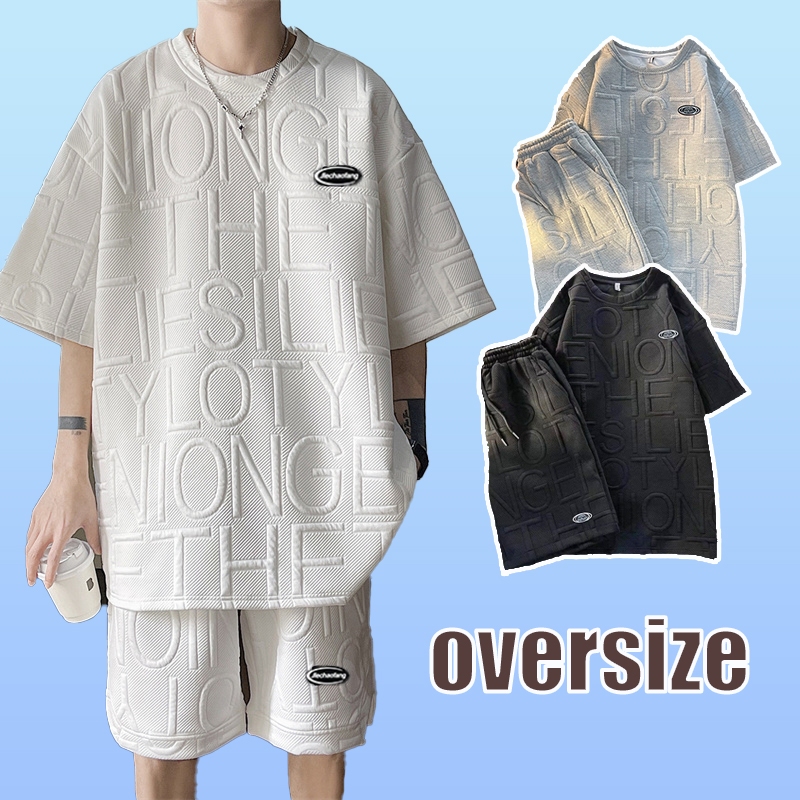 Jual One set pria baju setelan pria baju setelan kaos pria Korean ...