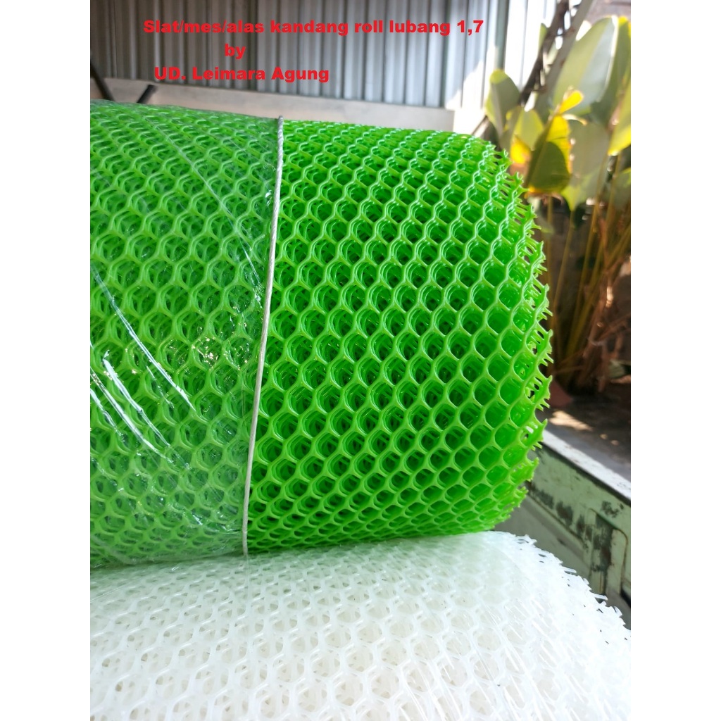 Jual Slat/alas plastik kandang roll hijau lubang 1,7 mm | Shopee Indonesia