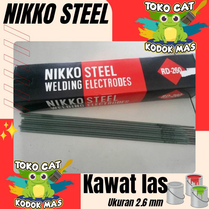 Jual KAWAT LAS NIKKO STEEL RD-260 2.6 MM 5KG | Shopee Indonesia