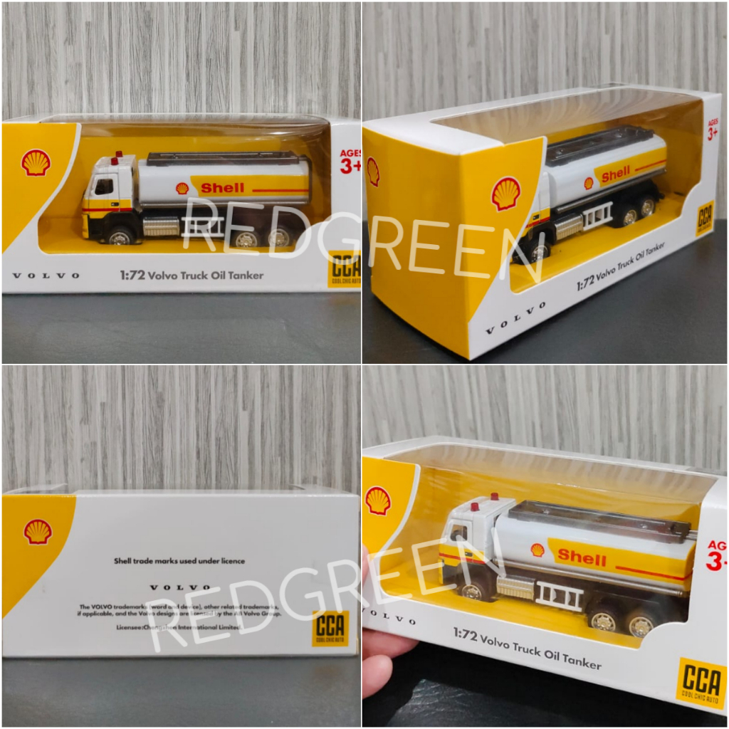 Jual diecast diecast cca shell series volvo truck oil tanker 1:72 ...