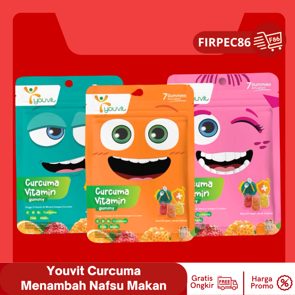 Jual Youvit Curcuma & Vitamin Anak 7 Hari dengan Curcuma, Zink, dan ...
