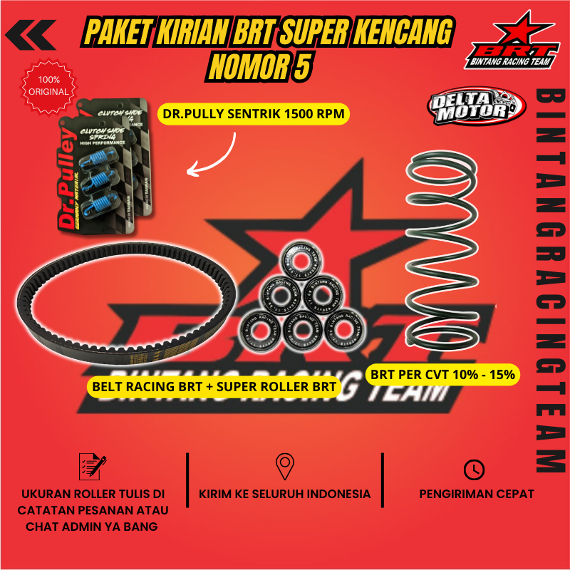 Jual PAKET UPGRADE KIRIAN CVT BRT VARIO 110 125 150 BEAT FI SCOOPY 2021 ...