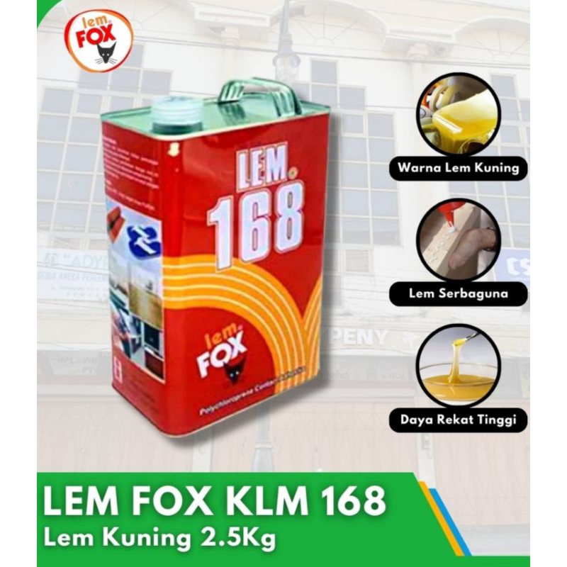 Jual LEM FOX 2.5KG - LEM 168 - LEM HPL - LEM KUNING - LEM SERBAGUNA ...