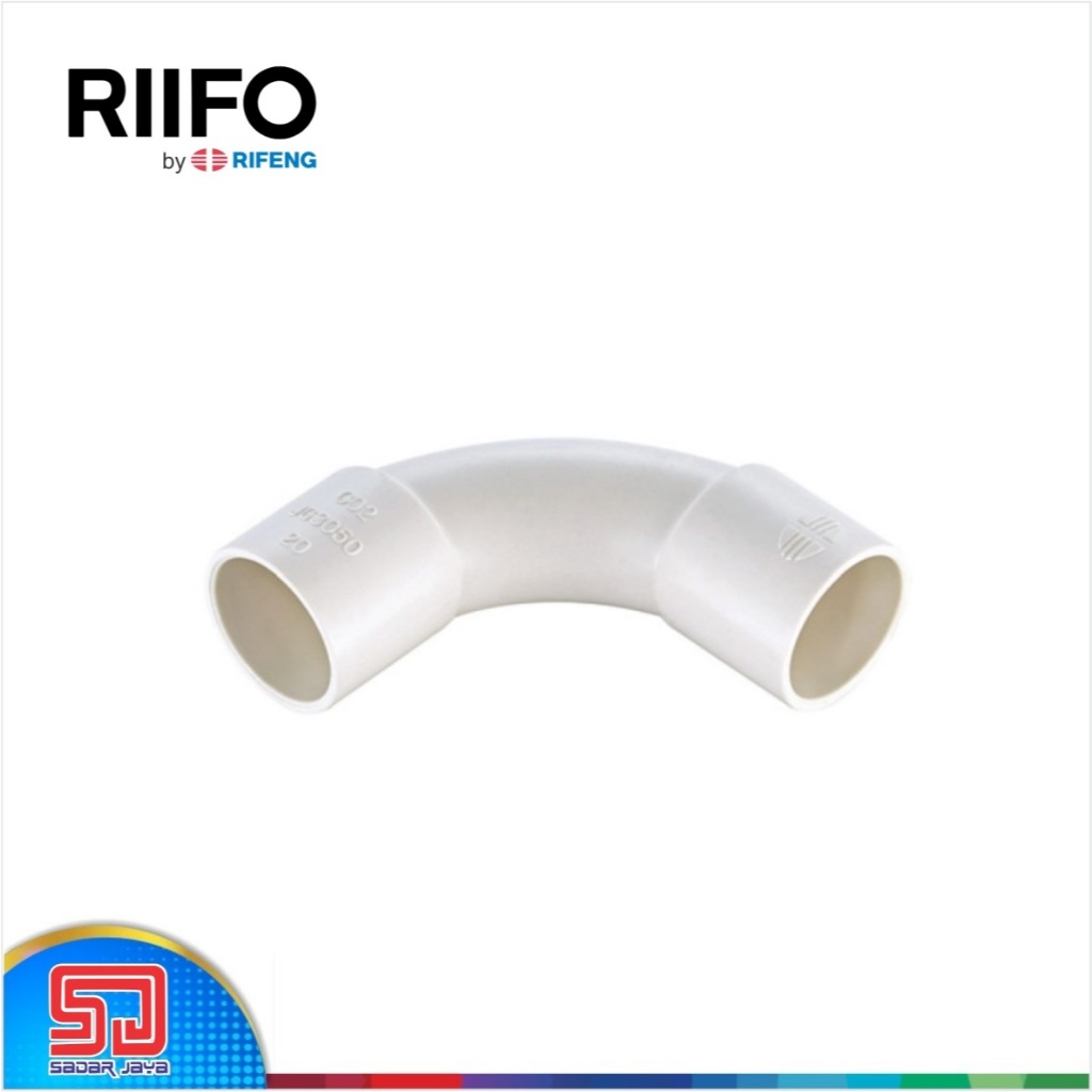 Jual RIIFO Long Radius Elbow F20-DL20x20 Conduit Lbow 20mm shock ...