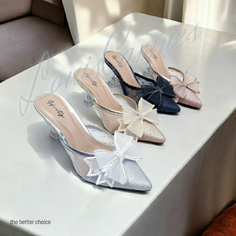 Jual sandal heels kaca 7cm INFINITY ASW_015 elegan wedding shoes ...