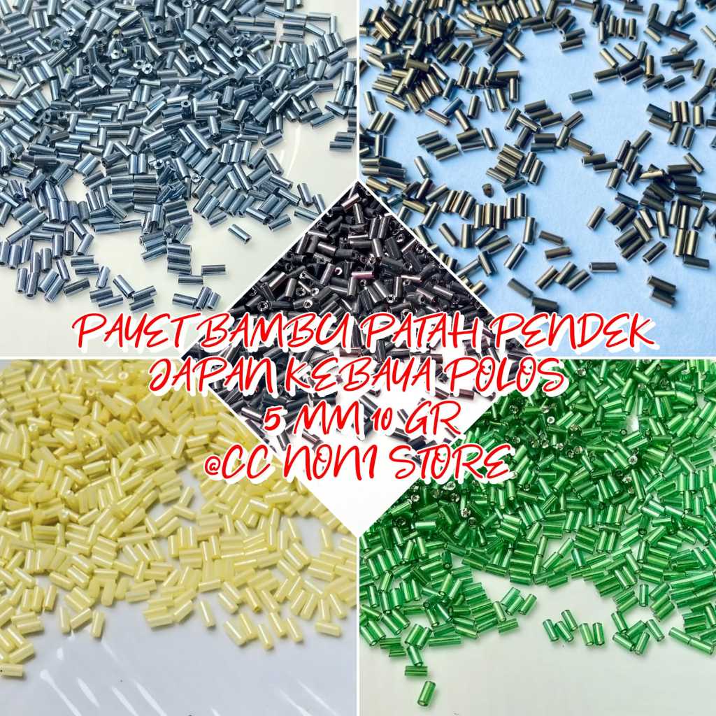 Jual payet bambu patah pendek mote manik manik japan baju kebaya uk 5 ...