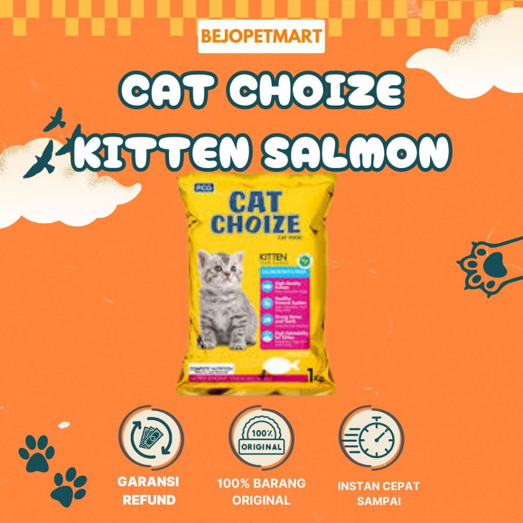 Jual Cat Choize Kitten Salmon 1Kg CAT CHOIZE KUNING | Shopee Indonesia