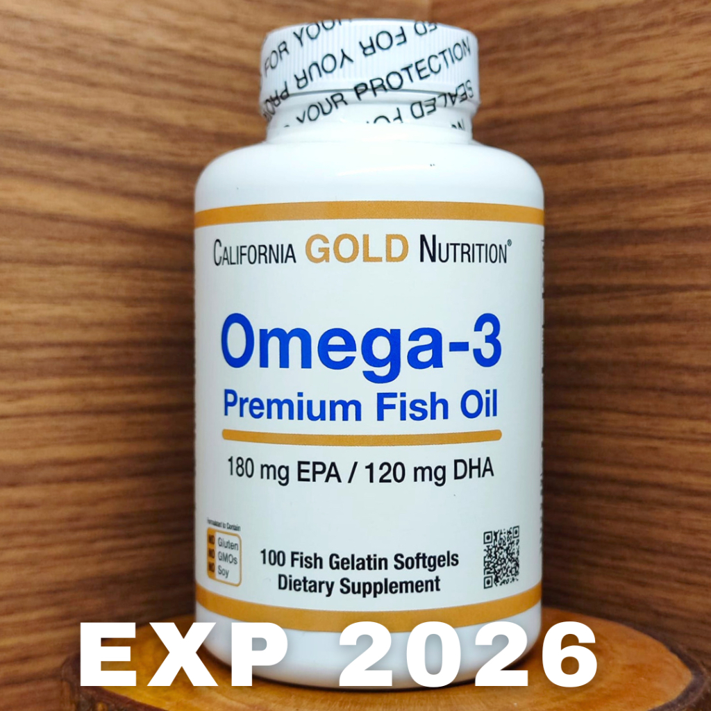 Jual California Gold Nutrition Omega 3 Premium Fish Oil 100 fish softgels | Shopee Indonesia