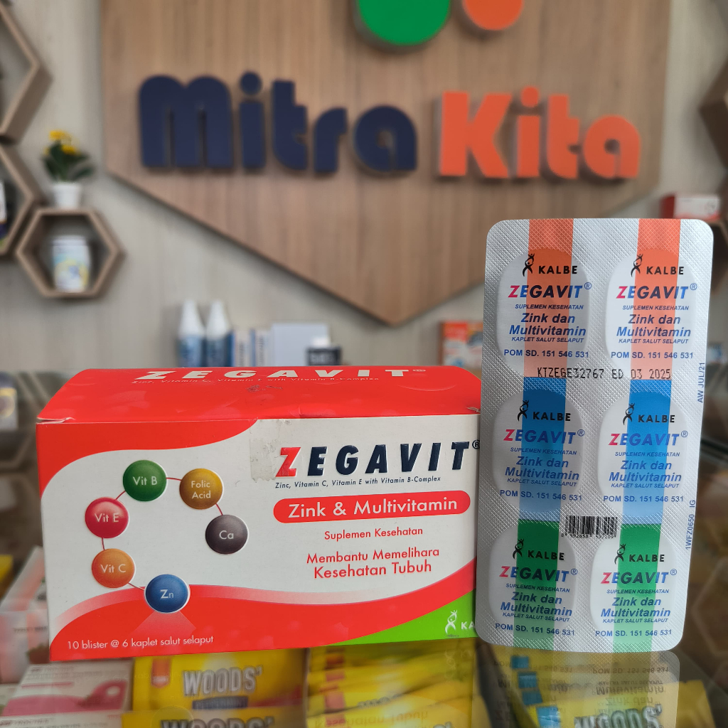 Jual Zegavit Tablet / Vitamin / Suplemen Kesehatan Strip isi 6 Kaplet ...