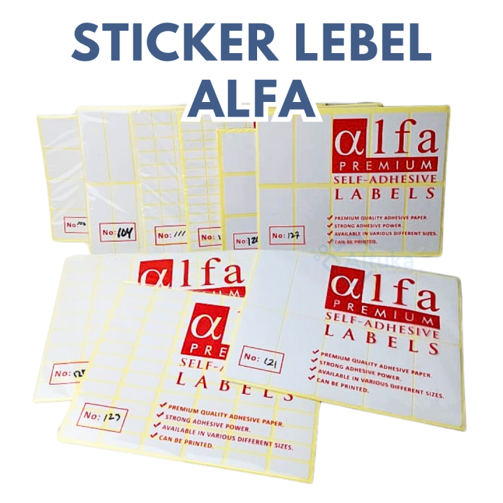 Jual Sticker Label Nama Harga Alfa | Shopee Indonesia