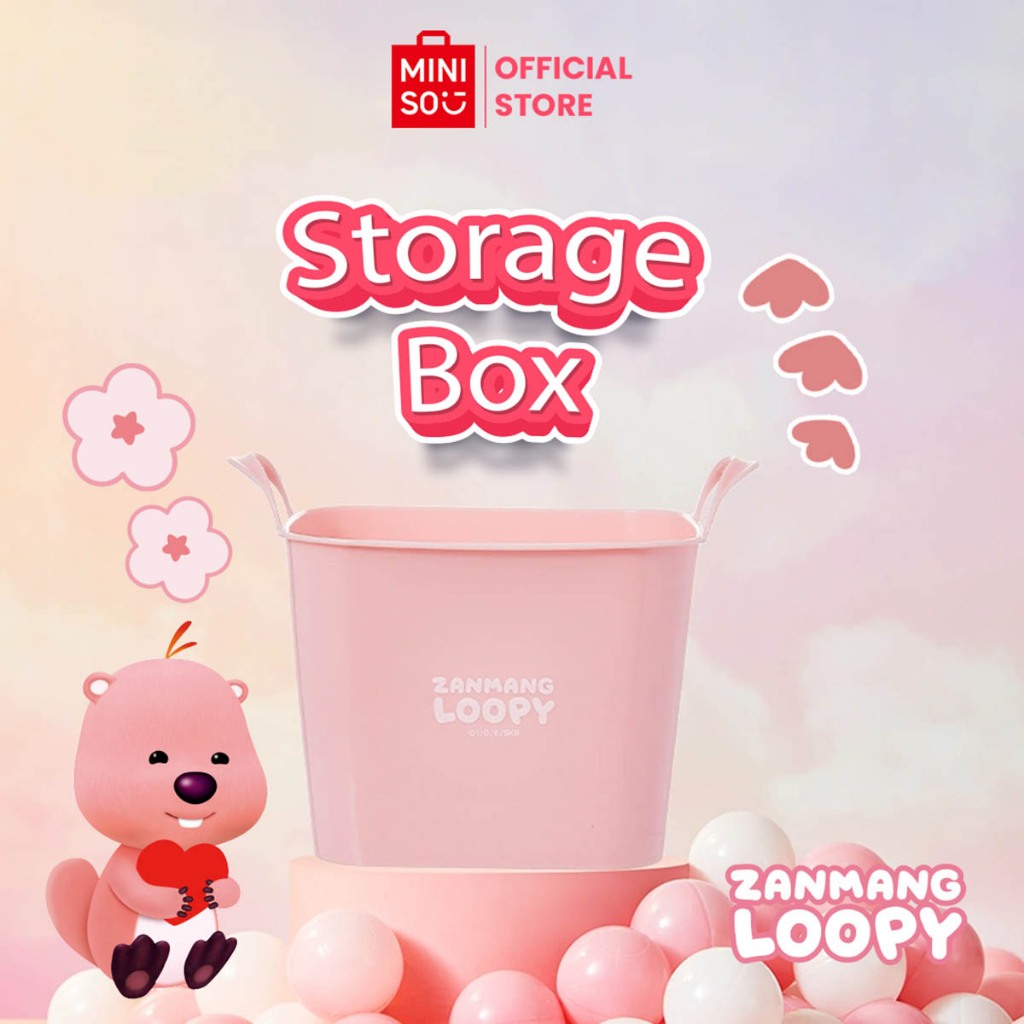 Jual Miniso x ZANMANG Loopy Collection Keranjang Penyimpanan PE Basket ...