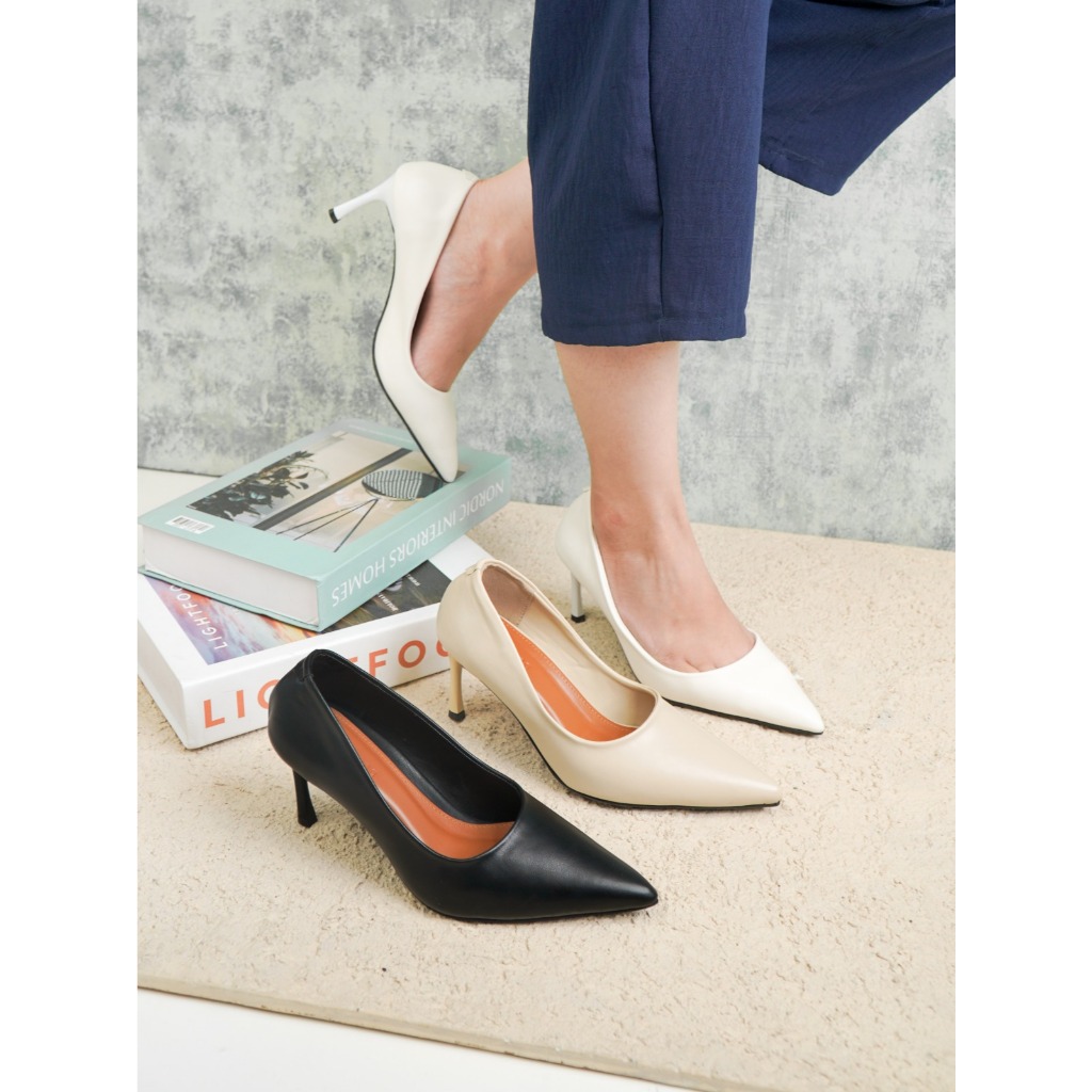 Jual Sepasang Collection Jolie Mules Wanita Heels Hak 7 Cm | Shopee ...