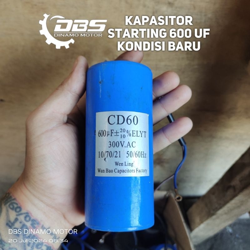 Jual Kapasitor Capasitor Starting 600 uF | Shopee Indonesia