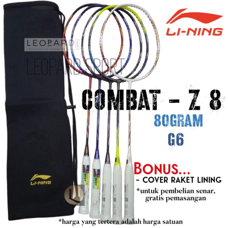 Jual Raket Badminton LINING COMBAT Z8 / Raket Li-Ning | Shopee Indonesia